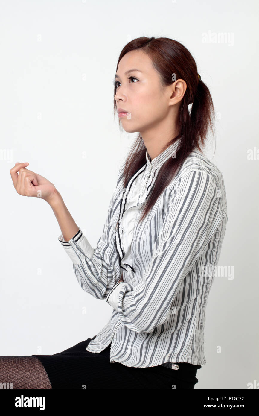 Unhappy office lady hi-res stock photography and images - Alamy