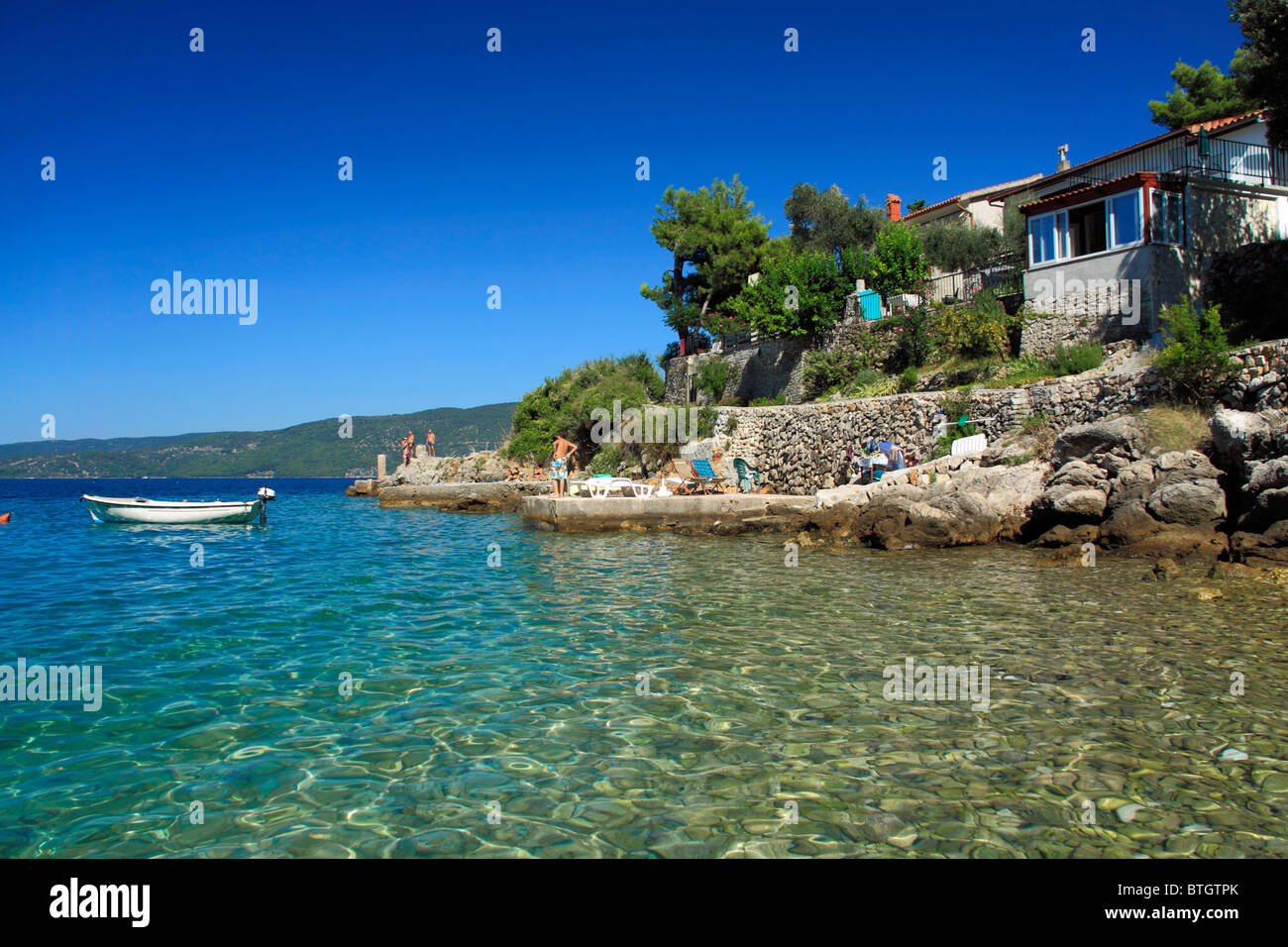 Valun village on Cres Island, Croatia Stock Photo - Alamy