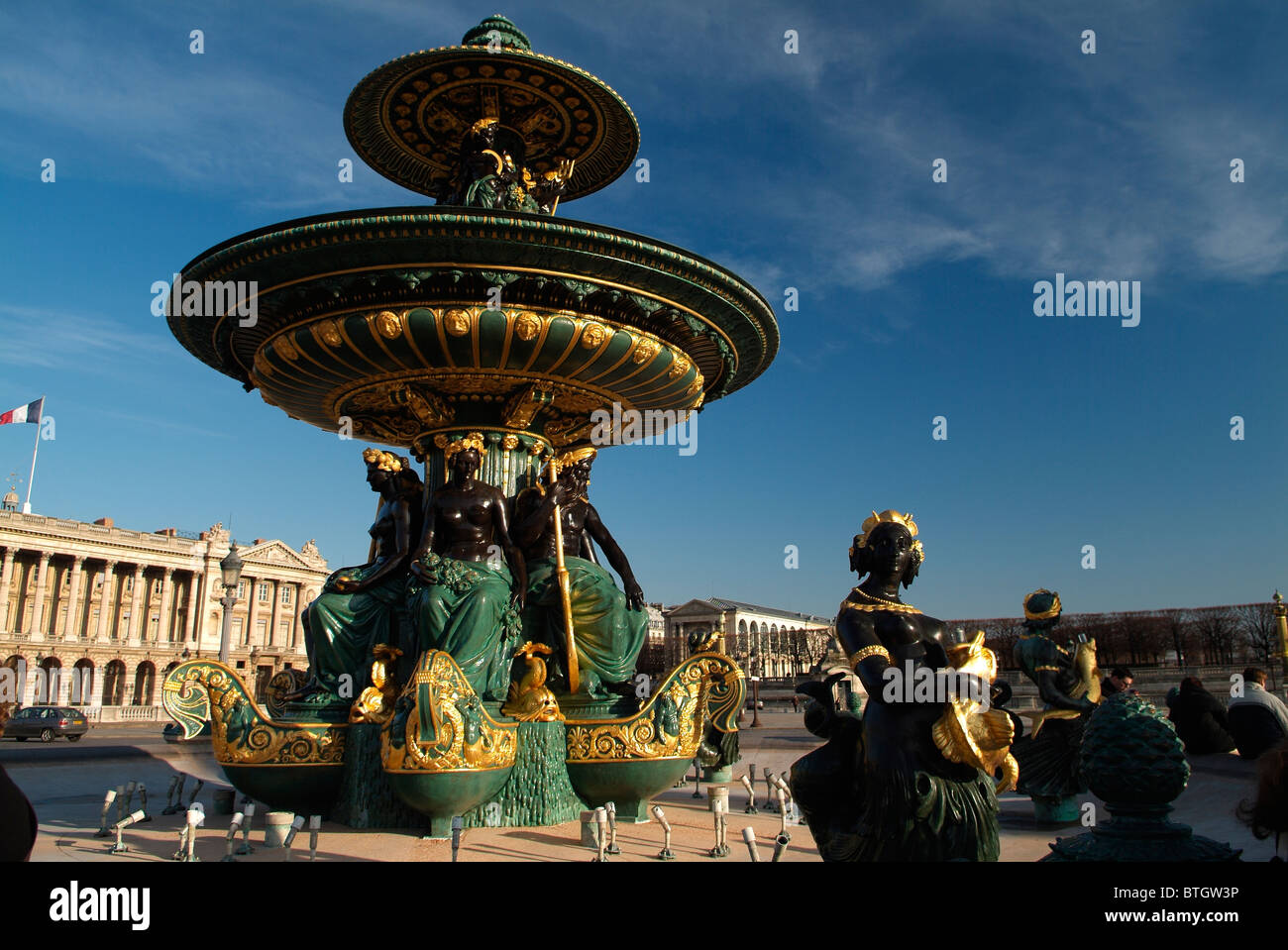 Fountain of River Commerce and Navigation, Paris, capital of France ...