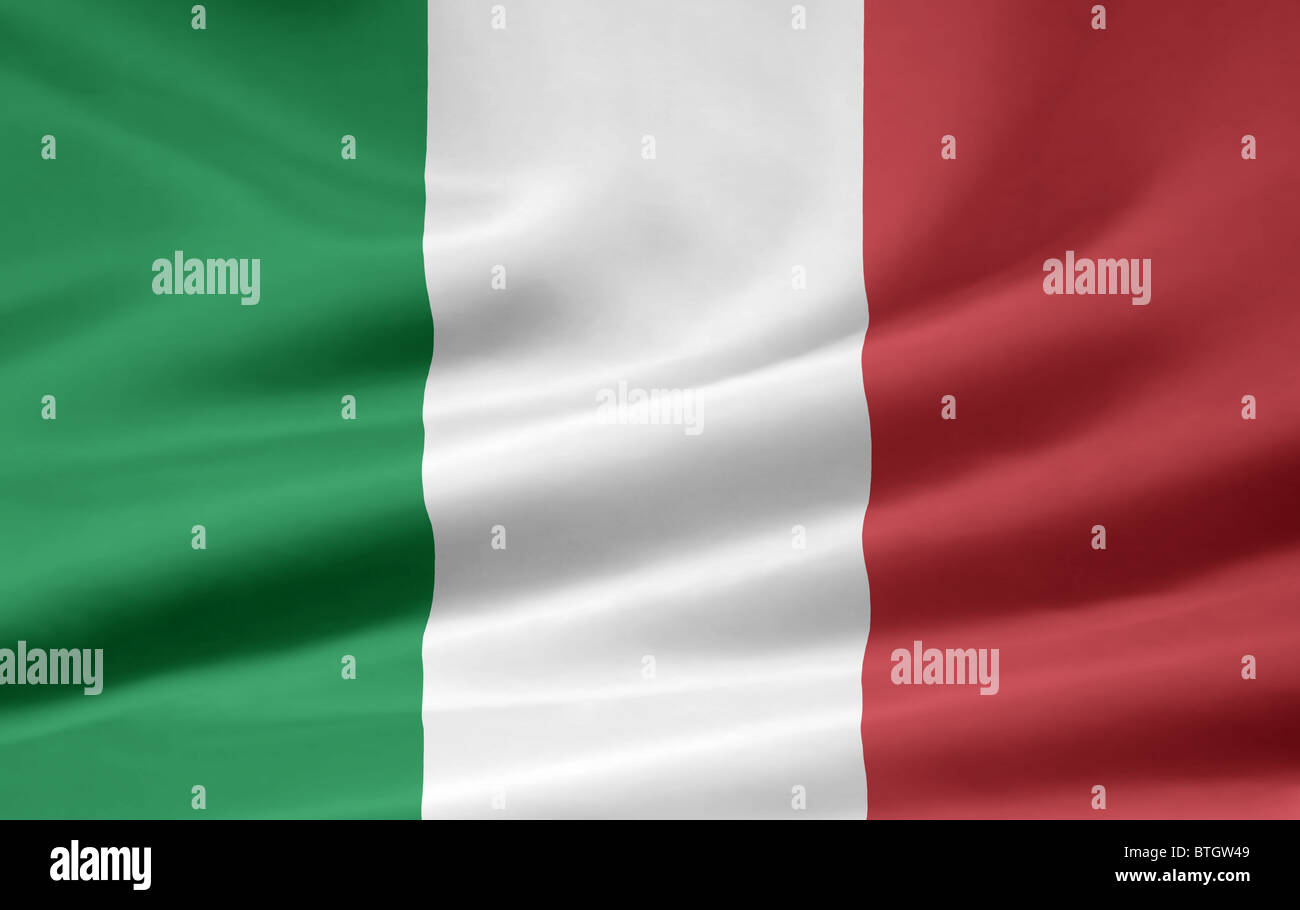 Large flag of Italy Stock Photo - Alamy