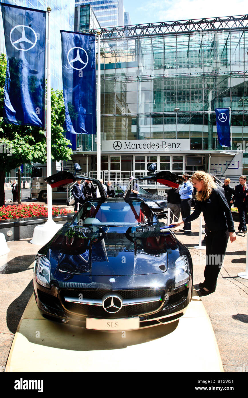 The Mercedes Benz stand at Motor expo, Canary wharf Stock Photo - Alamy