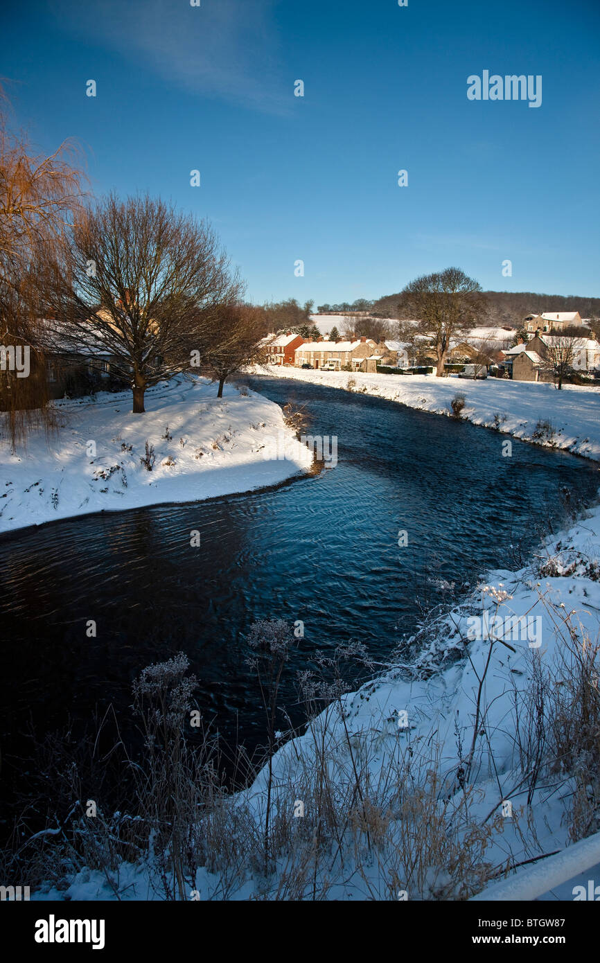Sinnington Village near Pickering, North Yorkshire in Winter Stock ...