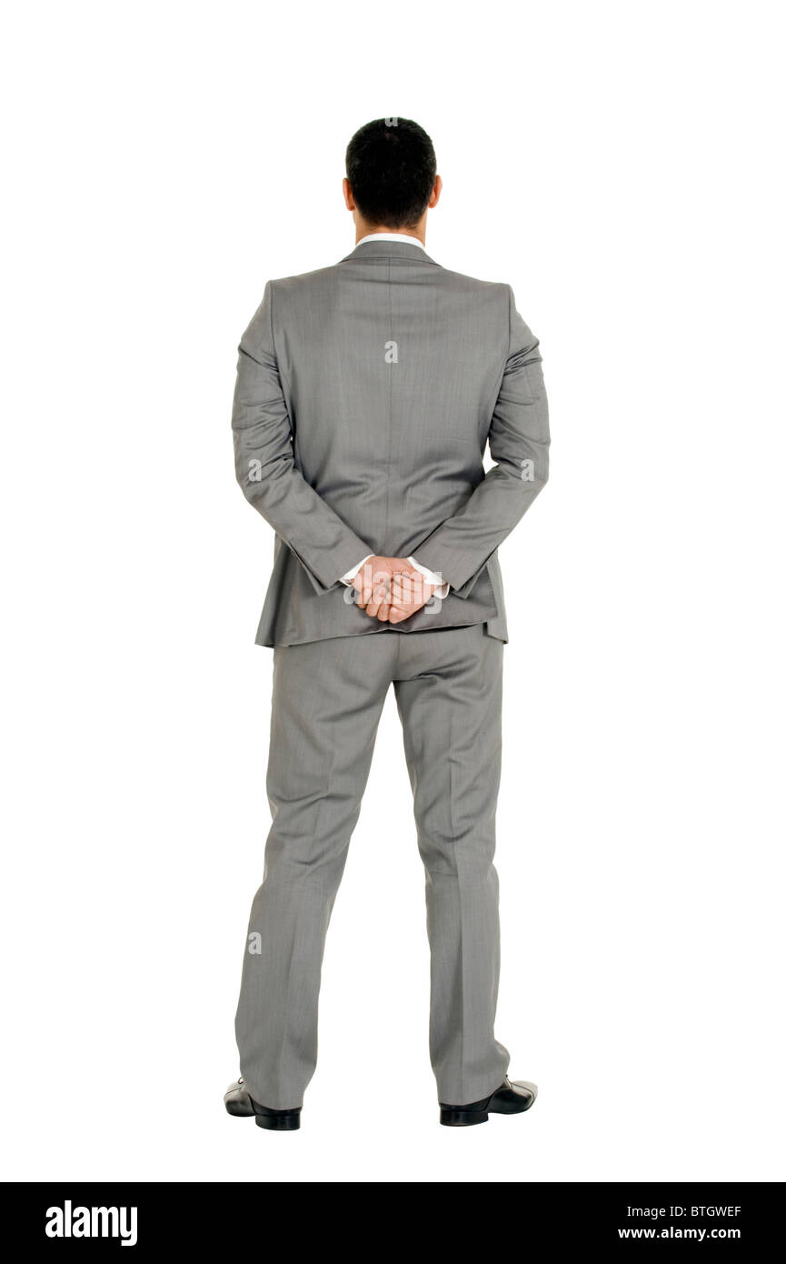 Old man standing isolated back hi-res stock photography and images - Alamy