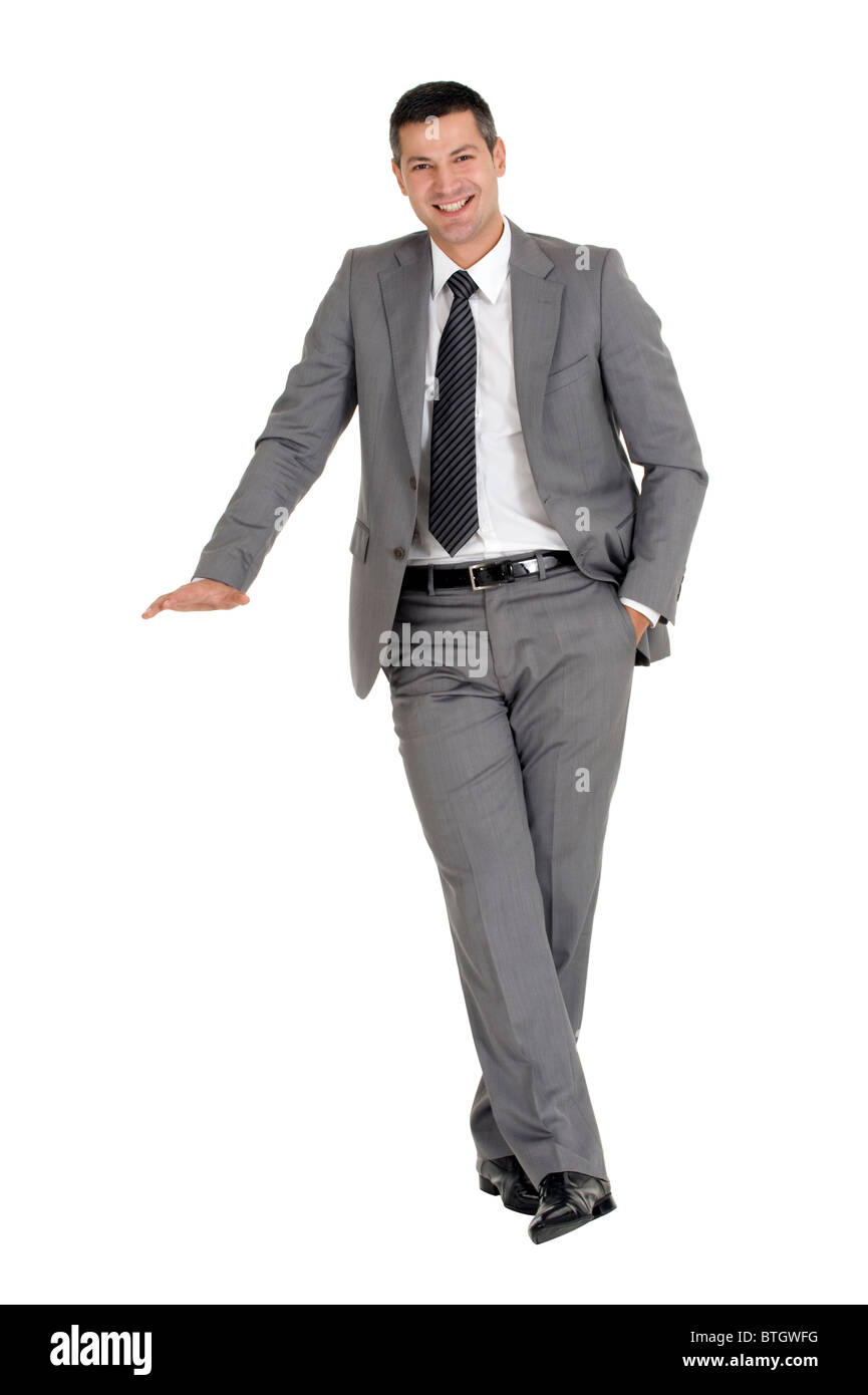 businessman with stand Stock Photo - Alamy