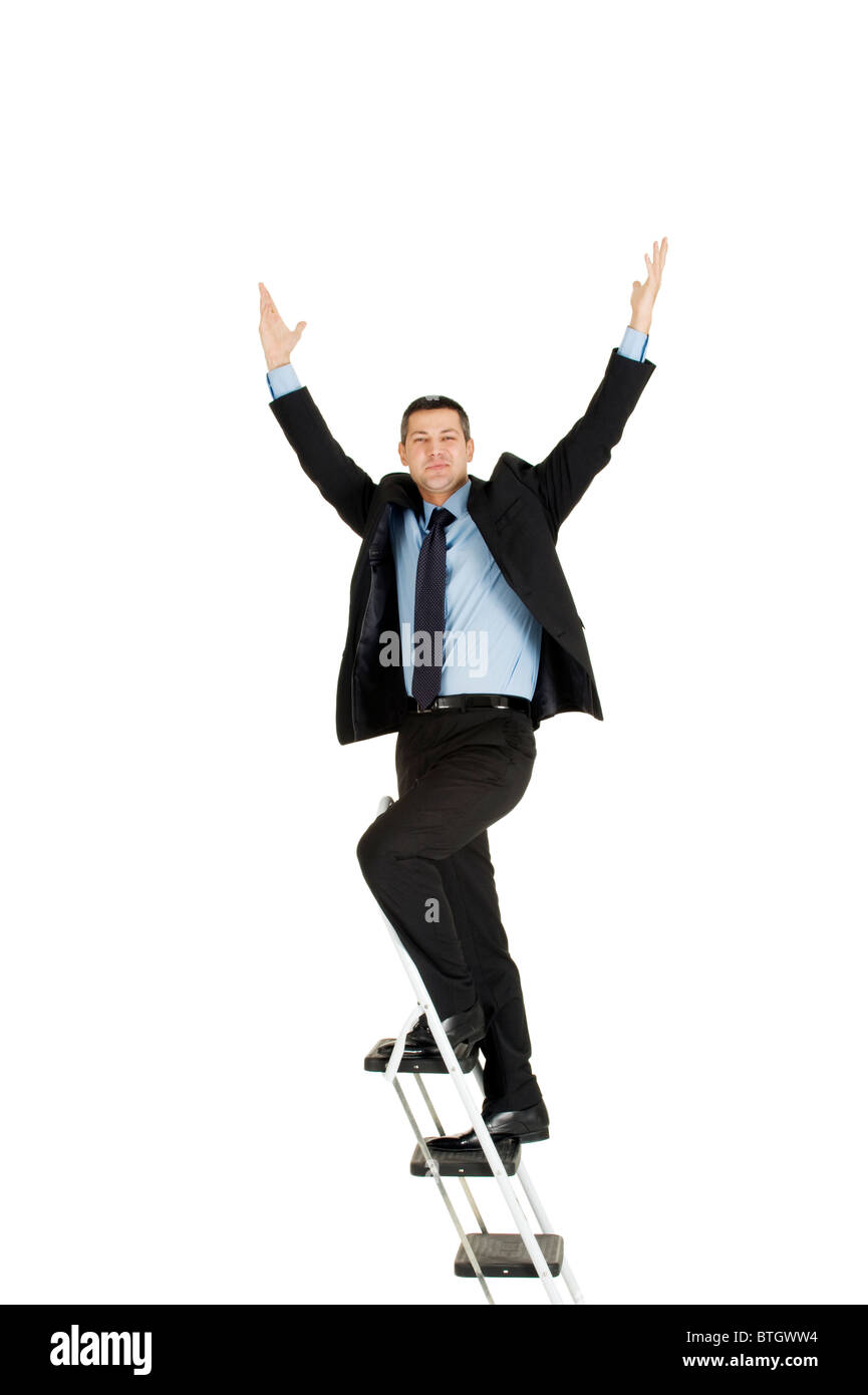 People climbing ladder Cut Out Stock Images & Pictures - Alamy