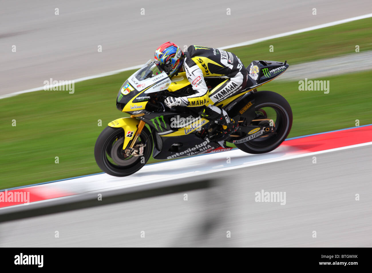 The MOTOGP riders during the first practice session at Sepang ...