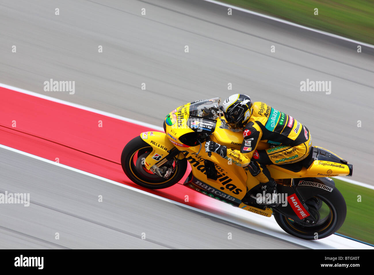 The MOTOGP riders during the first practice session at Sepang ...