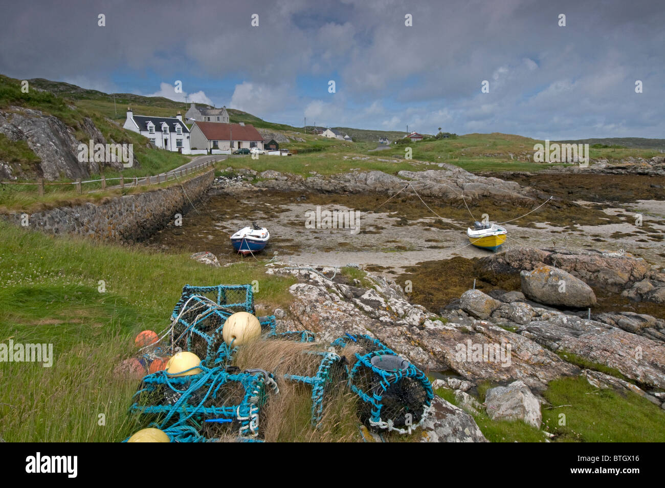 Fishing crofting Community at Earsary Orsay Island Barra Croft House ...