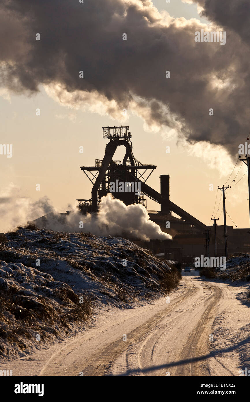 Redcar Blast Furnace December 2009, Corus Steel Works, Cleveland Stock ...