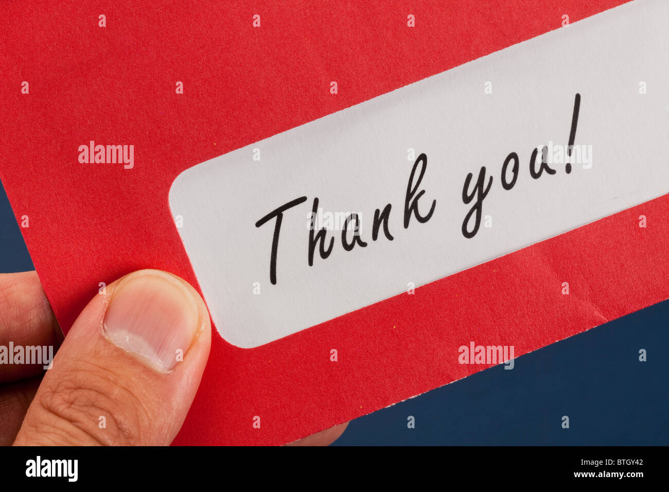 Thank You Mail close up shot Stock Photo - Alamy