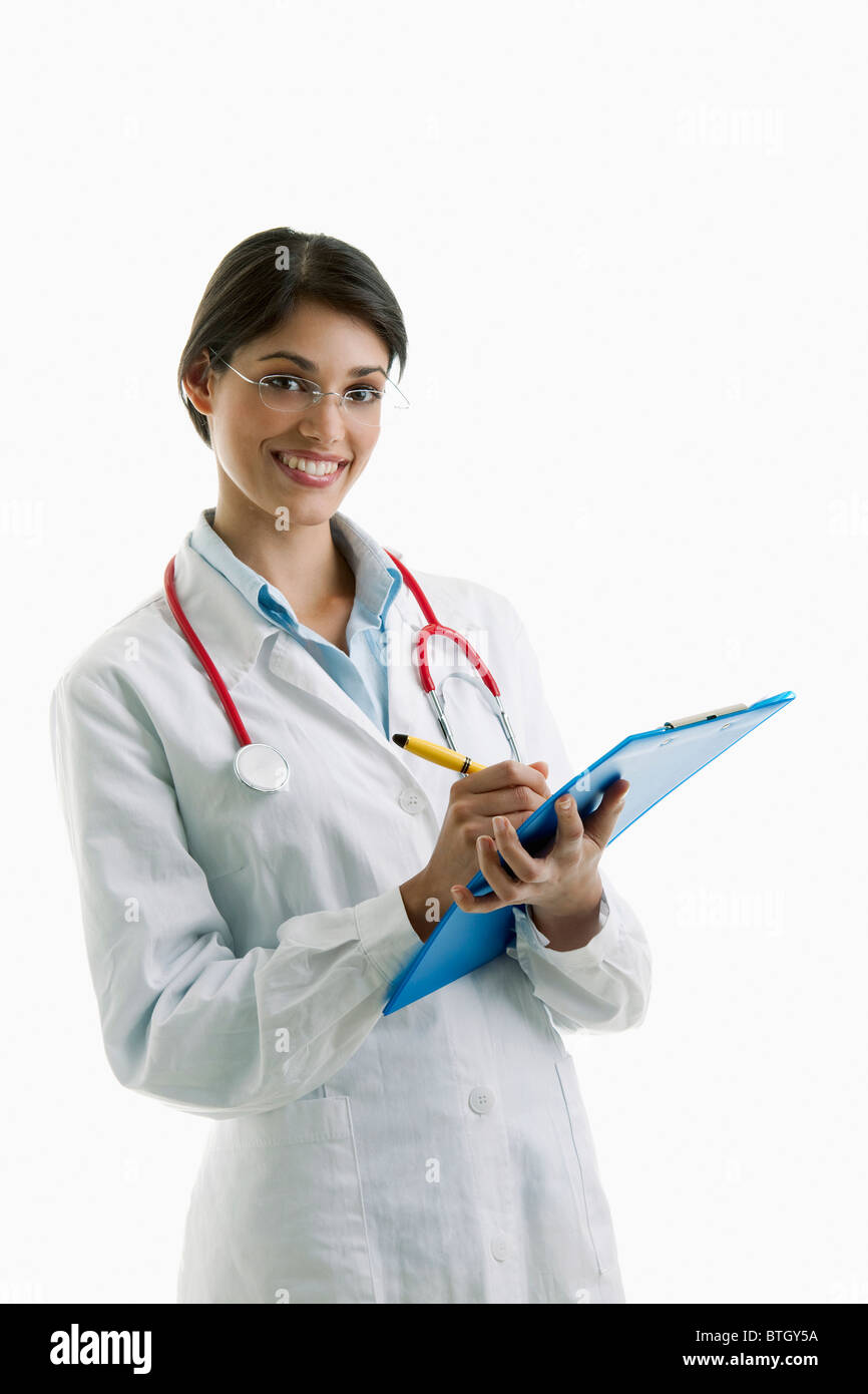 Lab doctor writing clinical data hi-res stock photography and images ...