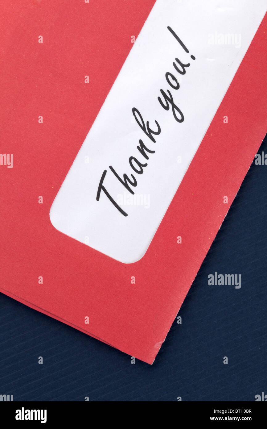 Thank You Mail close up shot Stock Photo - Alamy
