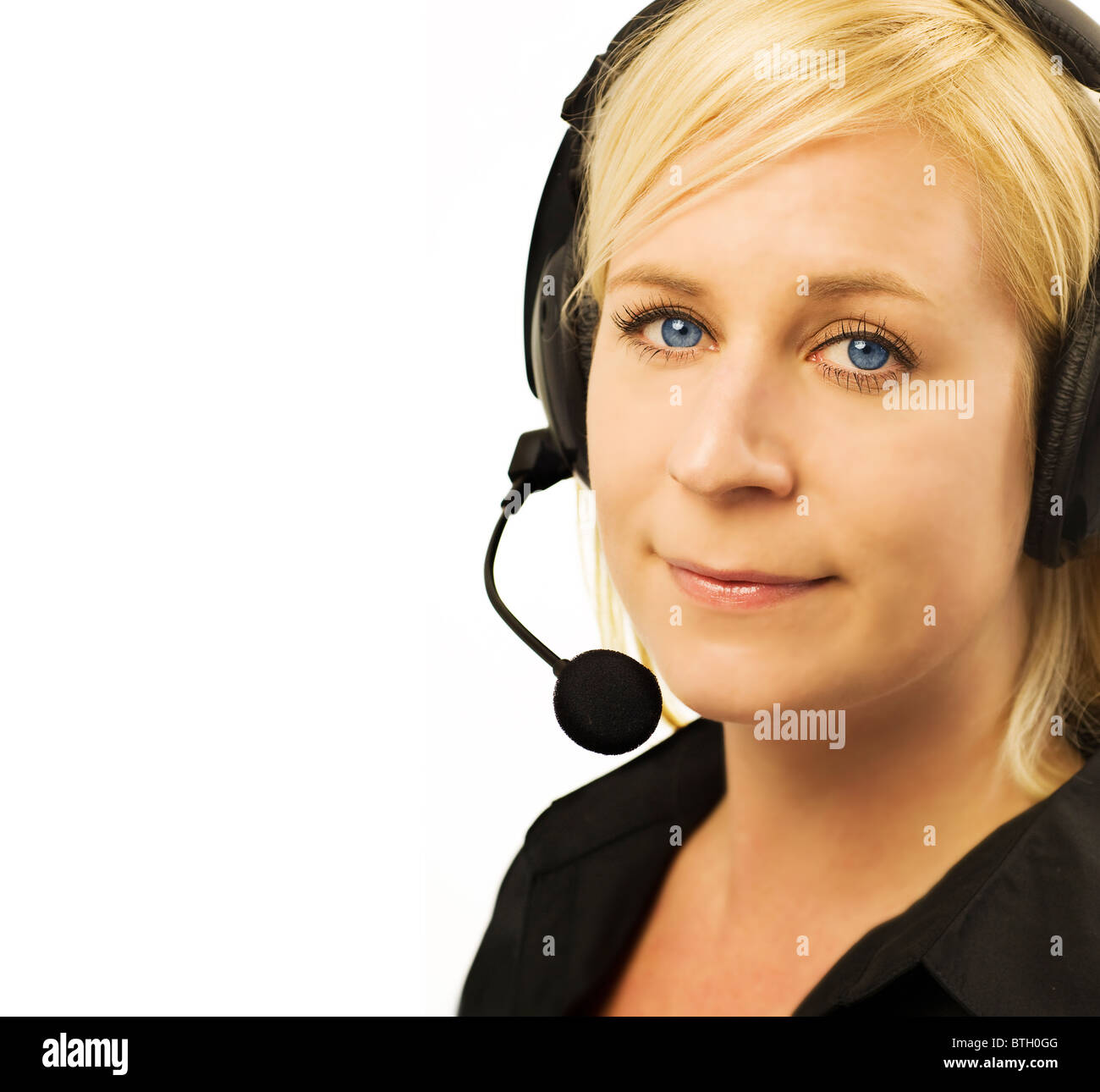 Call Center Operator With Headset Stock Photo Alamy call-center-operator-with-headset-stock-photo-alamy