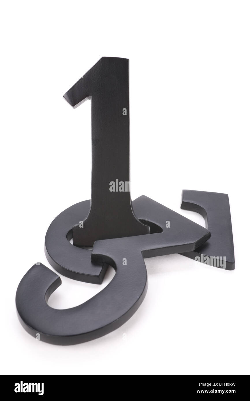 number 1 with white background, concept of teamwork Stock Photo - Alamy