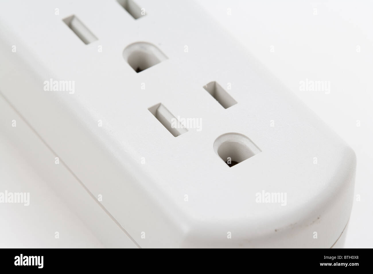 white Gang Socket close up Stock Photo - Alamy