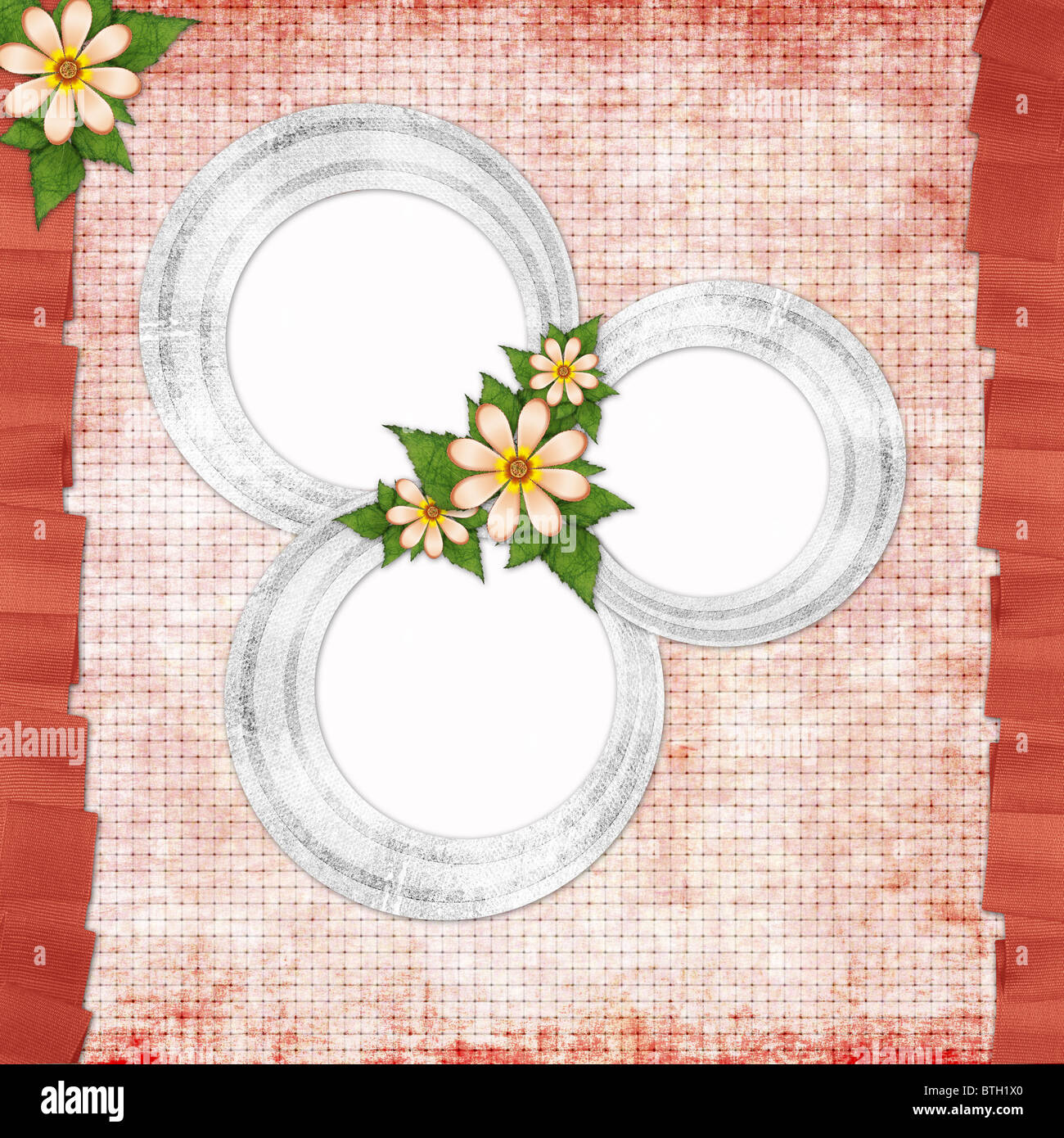 Background with circle frames Stock Photo - Alamy