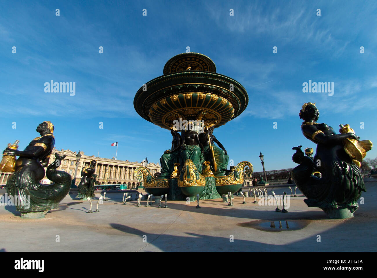 Fountain of River Commerce and Navigation, Paris, capital of France ...