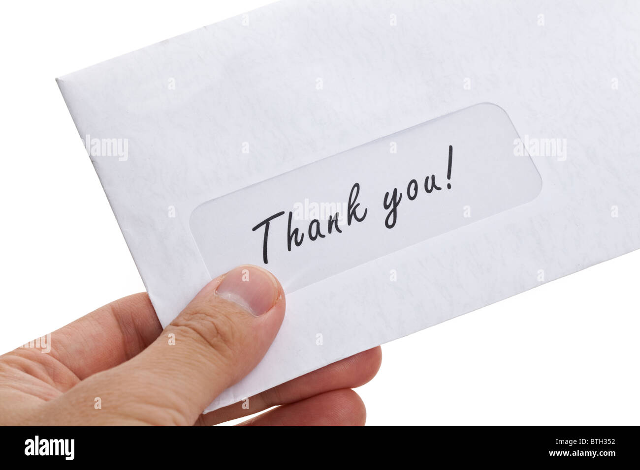 Thank You Mail close up shot Stock Photo - Alamy