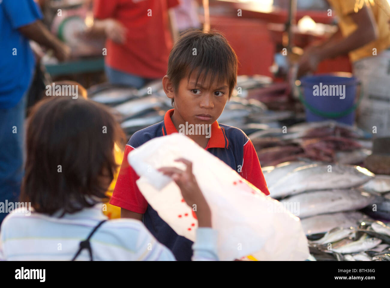 Filipino street market Kota Kinabalu Borneo Stock Photo - Alamy