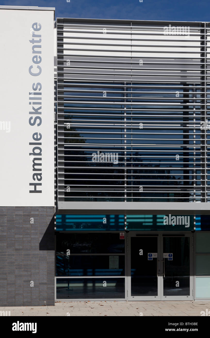 Exteriors of Skill Center, Hamble Community Sports College Stock Photo ...