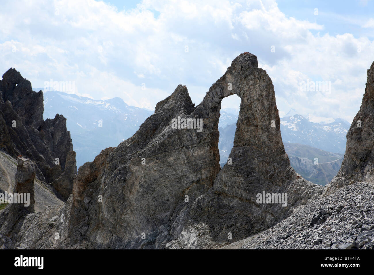 Alps in the Summer - Aiguille Percee Area Tignes Val d'Isere France ...