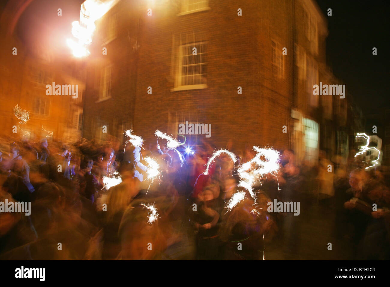 New Year's Eve revellers near York Minster, England Stock Photo - Alamy