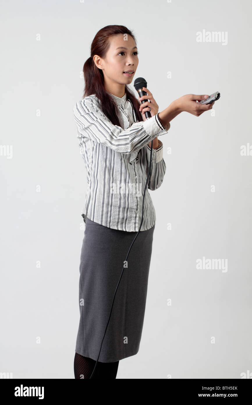 Office lady makes presentation hi-res stock photography and images - Alamy