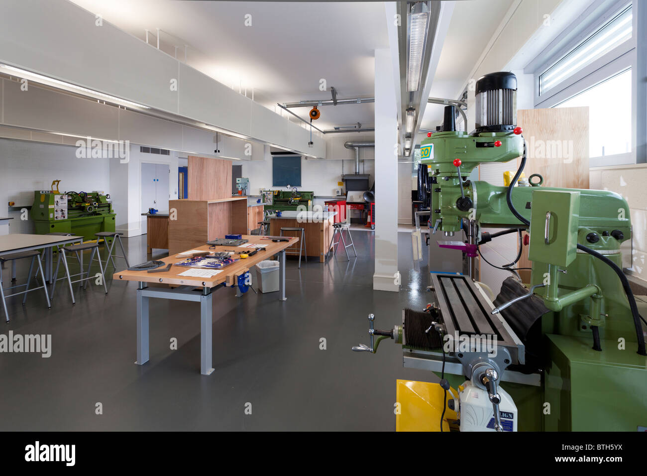 Skill Center, Hamble Community Sports College Stock Photo - Alamy