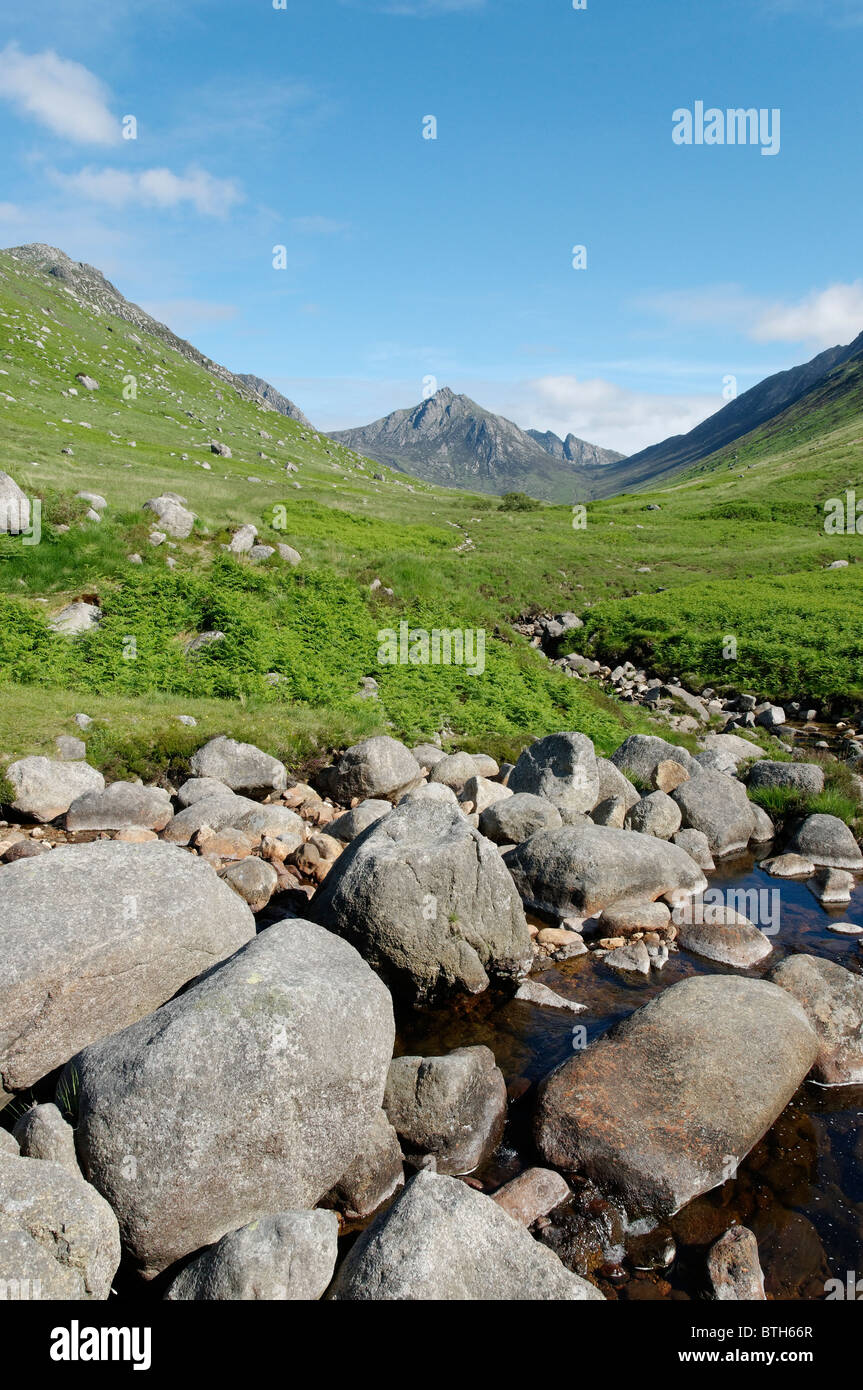A beautiful view of Glen Rosa, Arran, with Cir Mhor at the head of the ...