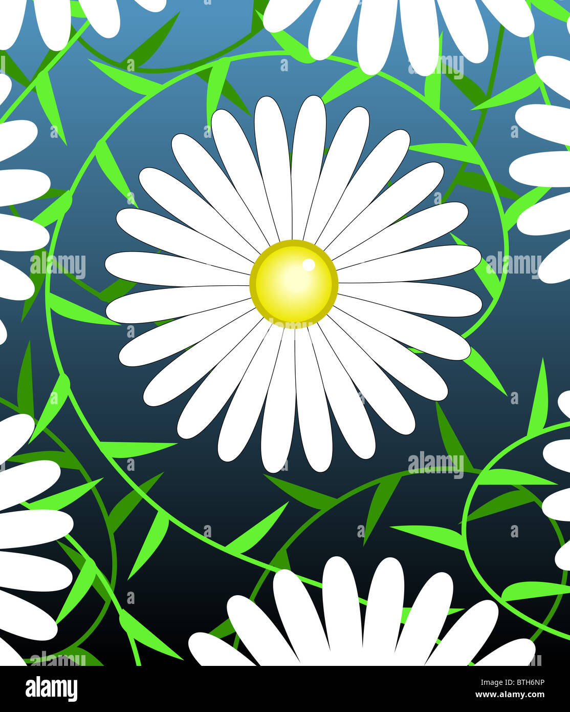 Illustration of a generic flower Stock Photo - Alamy
