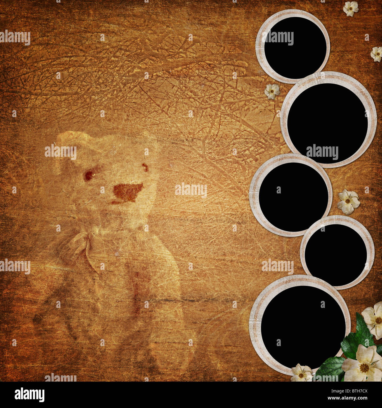 Background with circle frames Stock Photo - Alamy