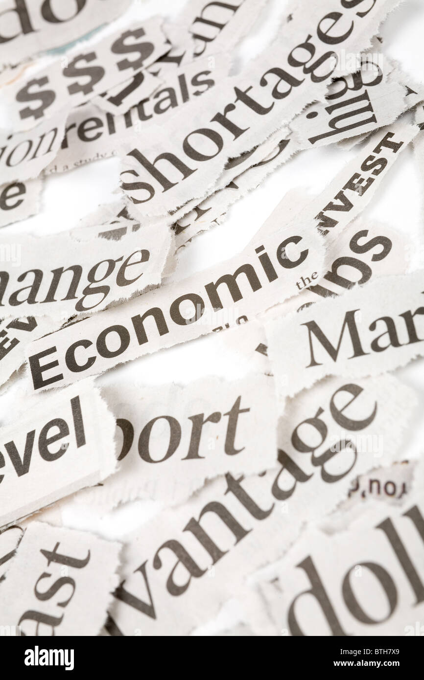 Economic newspaper newspaper hi-res stock photography and images - Alamy