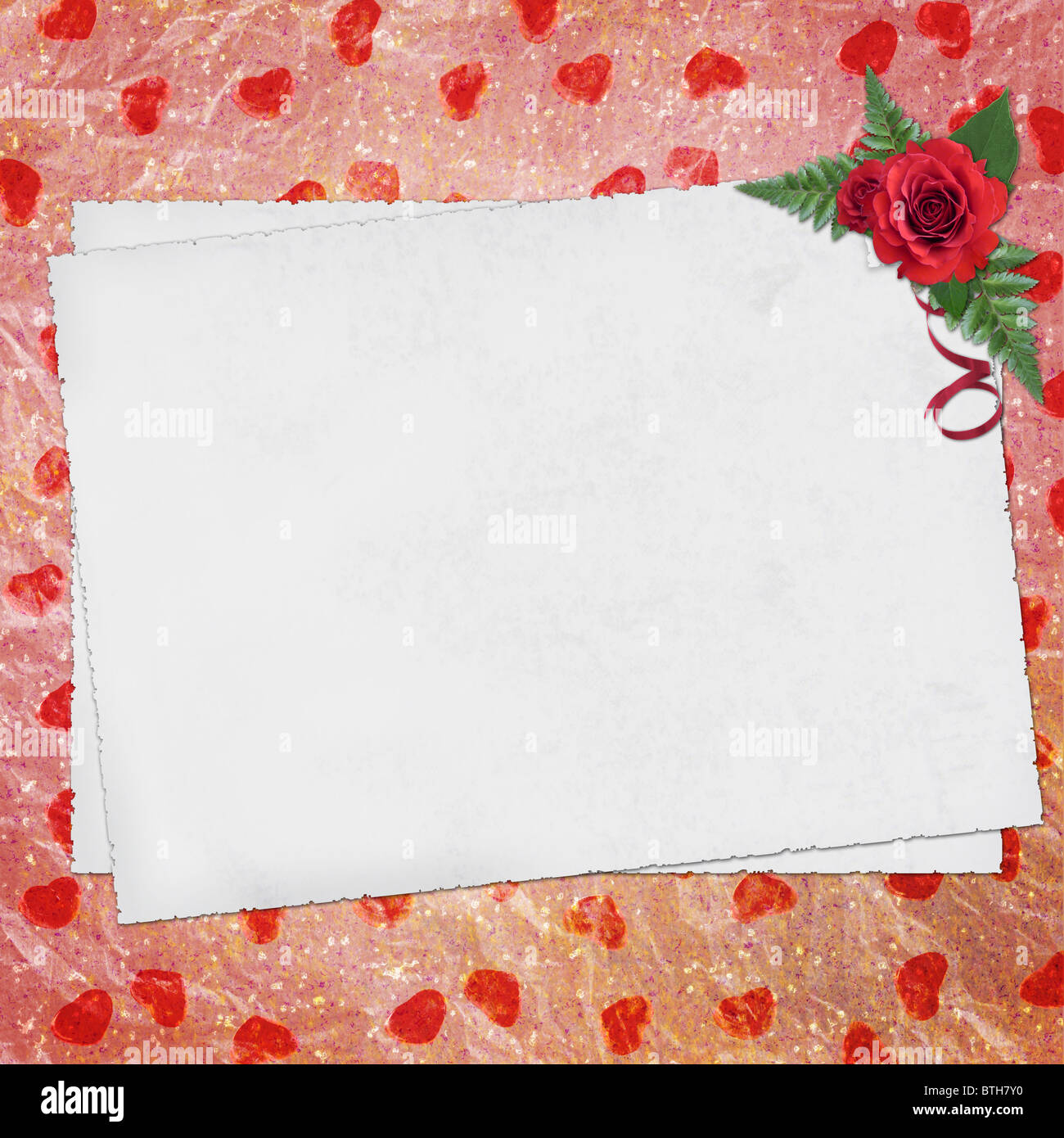 Blank note paper on textured background Stock Photo - Alamy