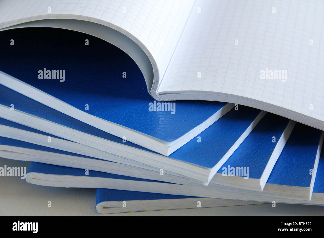 Stack of notebooks Stock Photo - Alamy