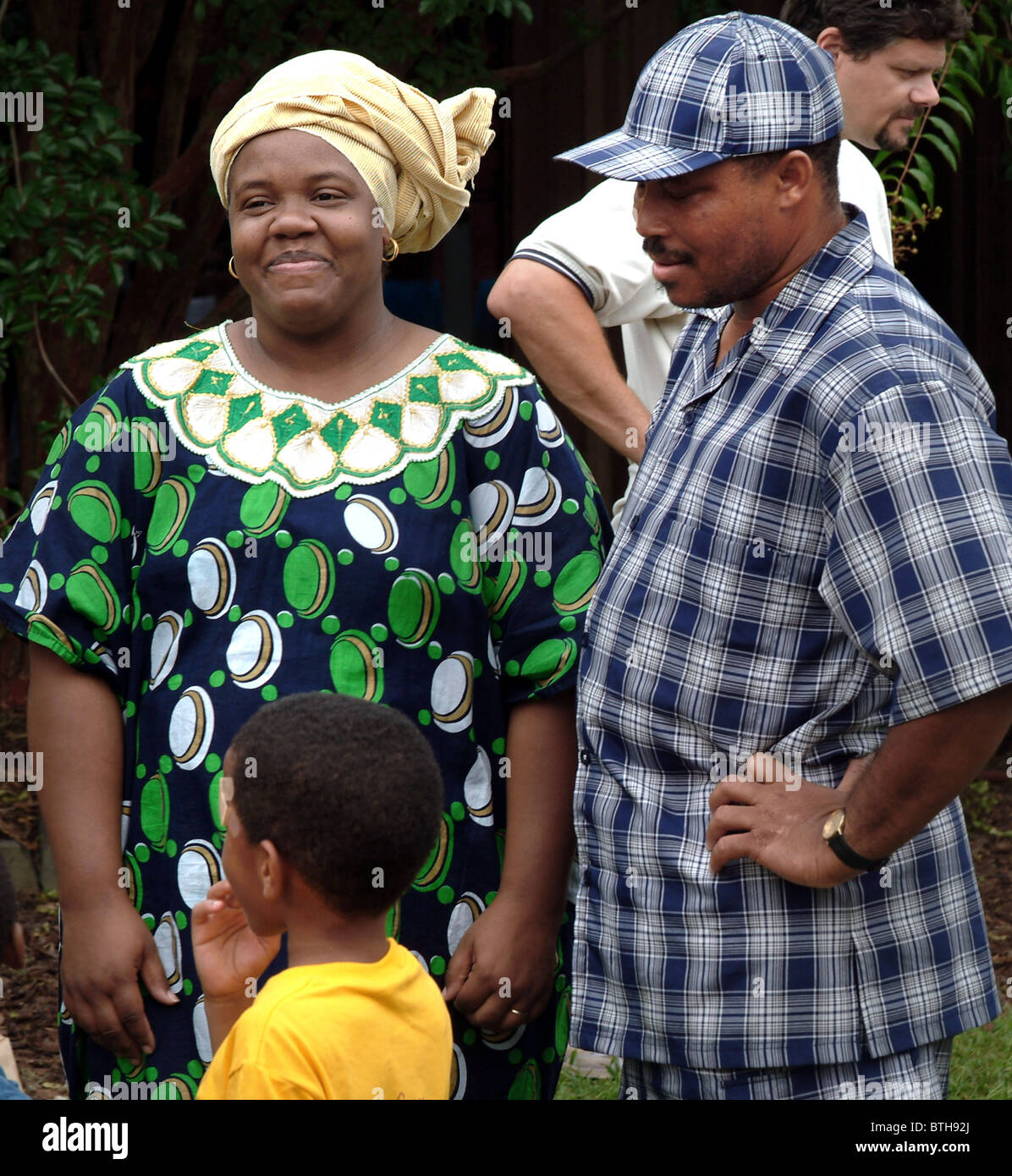 An African family Stock Photo - Alamy