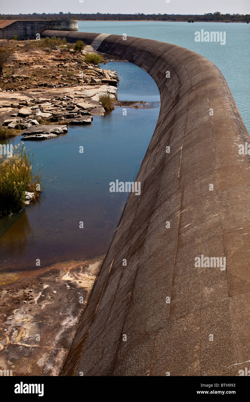Detail from dam in Botswana Stock Photo - Alamy