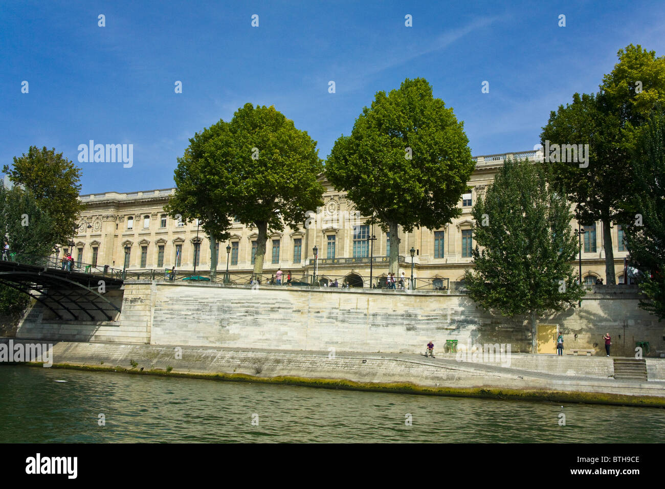 Building, Trees, Riverbank, River Seine, Paris, France Stock Photo - Alamy