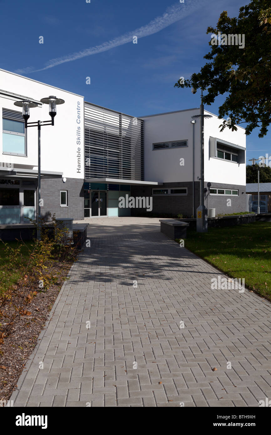 Exteriors of Skill Center, Hamble Community Sports College Stock Photo ...