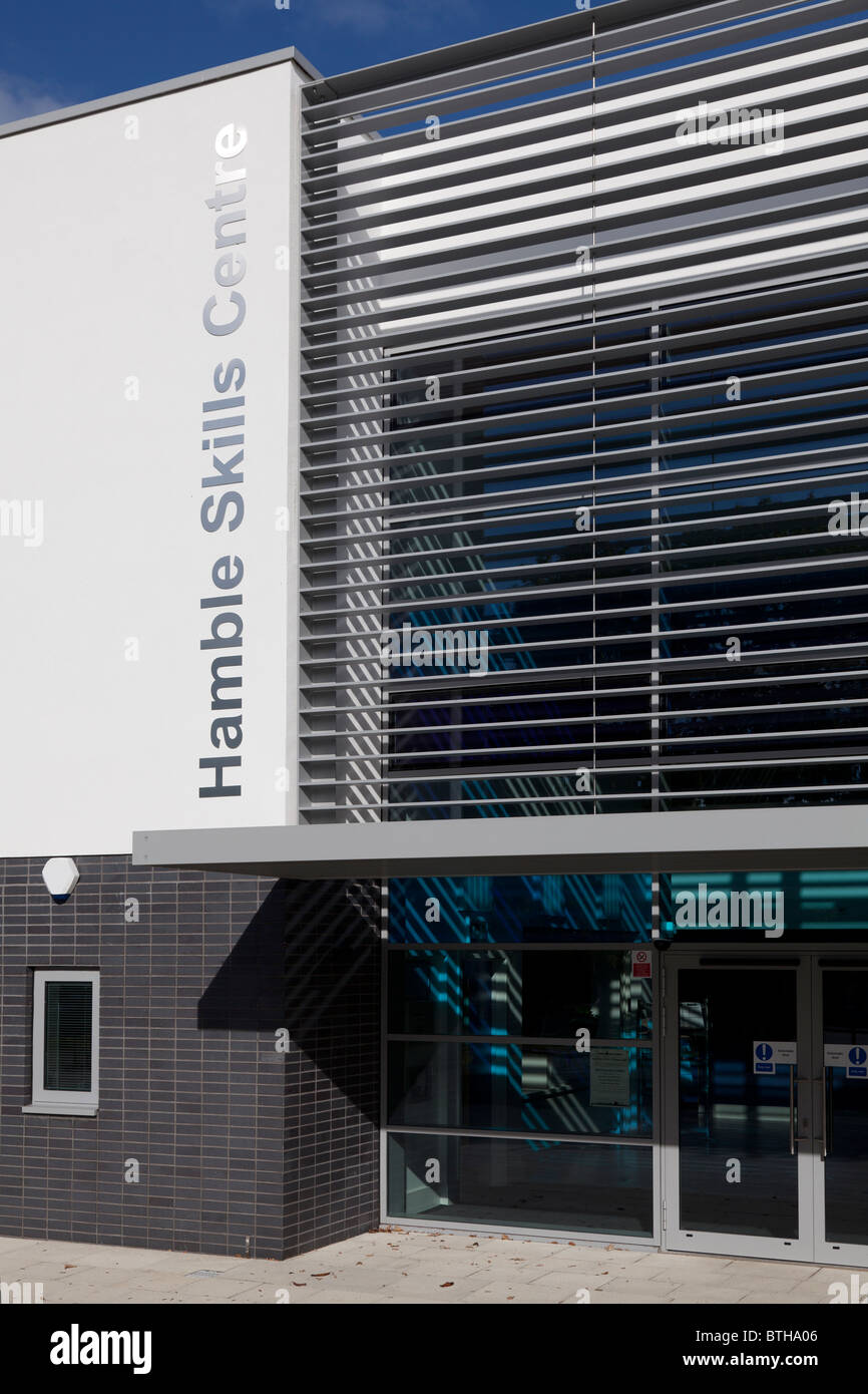 Exteriors of Skill Center, Hamble Community Sports College Stock Photo ...