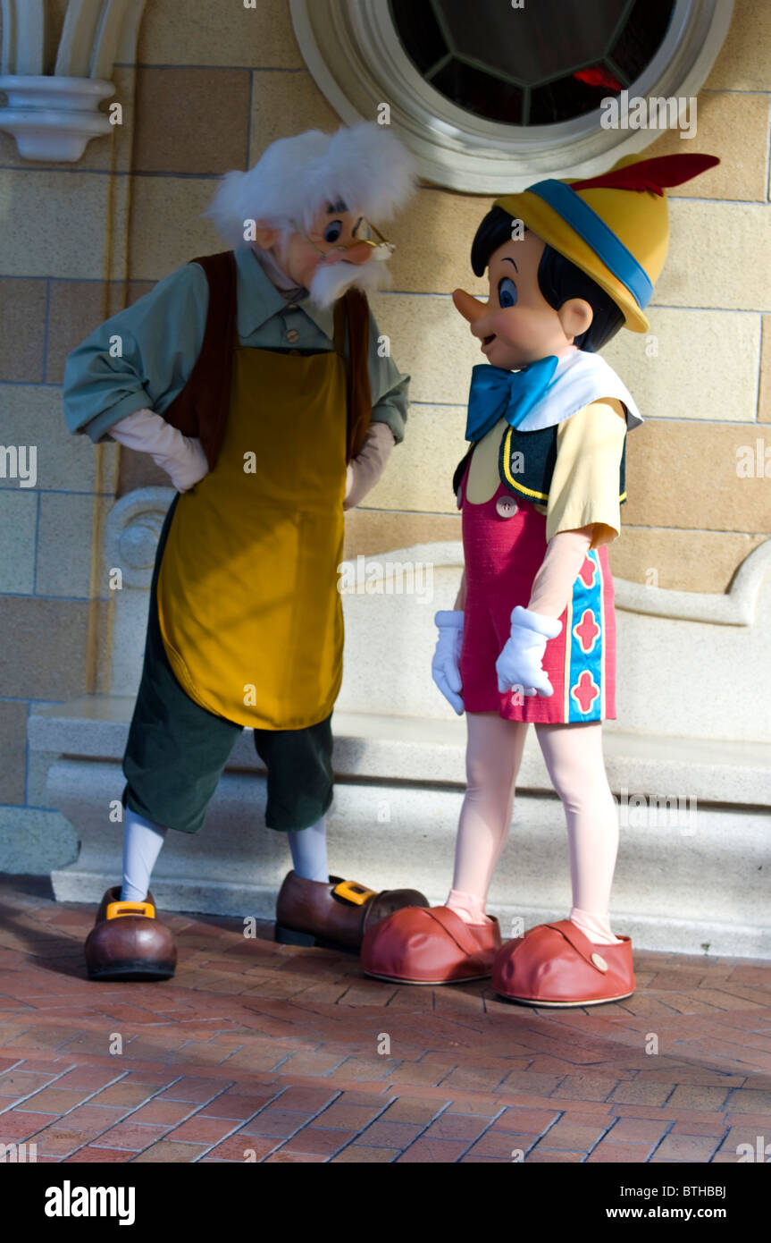 Pinocchio character at Disneyland in Anaheim California Stock Photo - Alamy