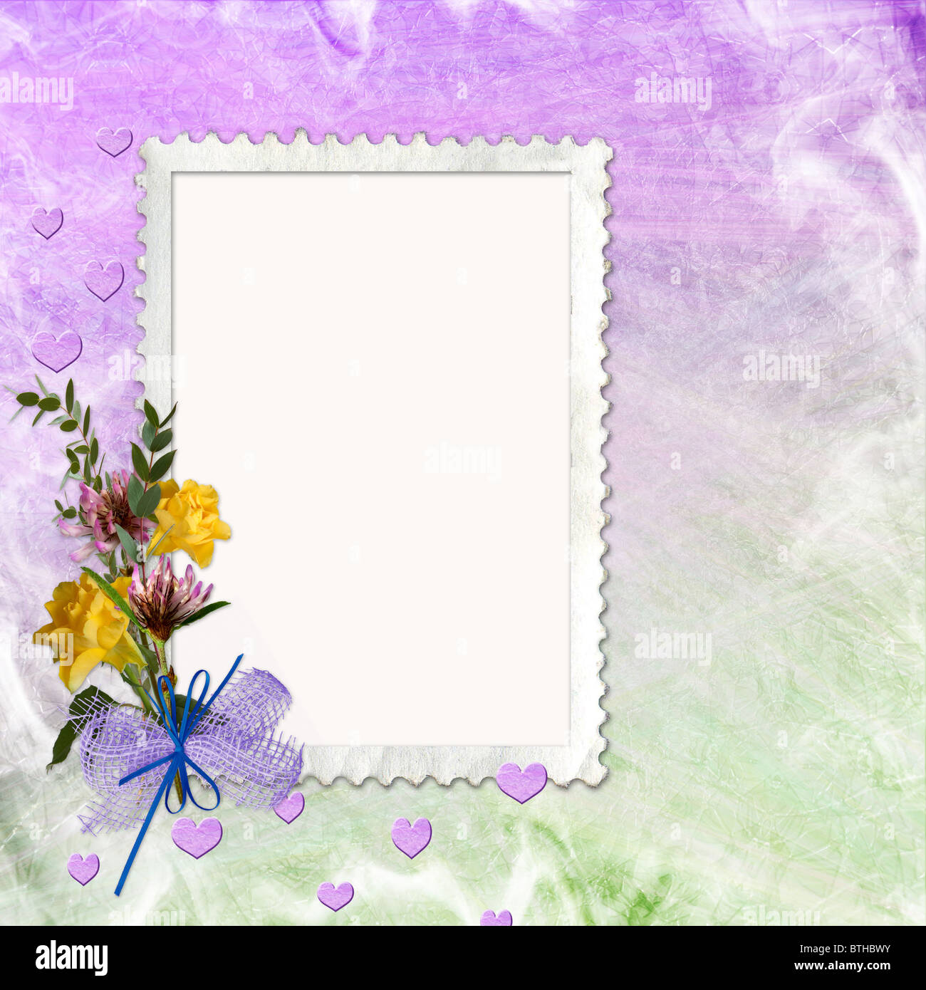 Framework for invitation or congratulation Stock Photo - Alamy