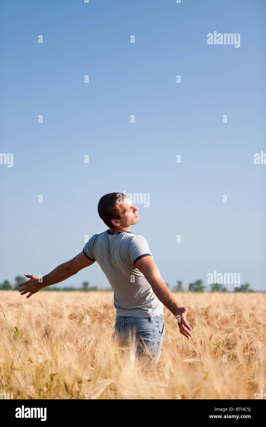 Man stretched out arms hi-res stock photography and images - Alamy