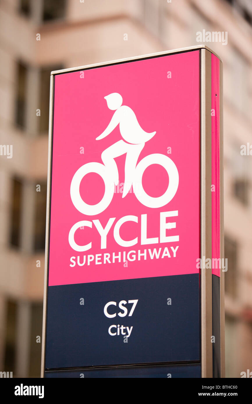 A Cycle Superhighway, in this case the CS7 that goes from Southwark ...