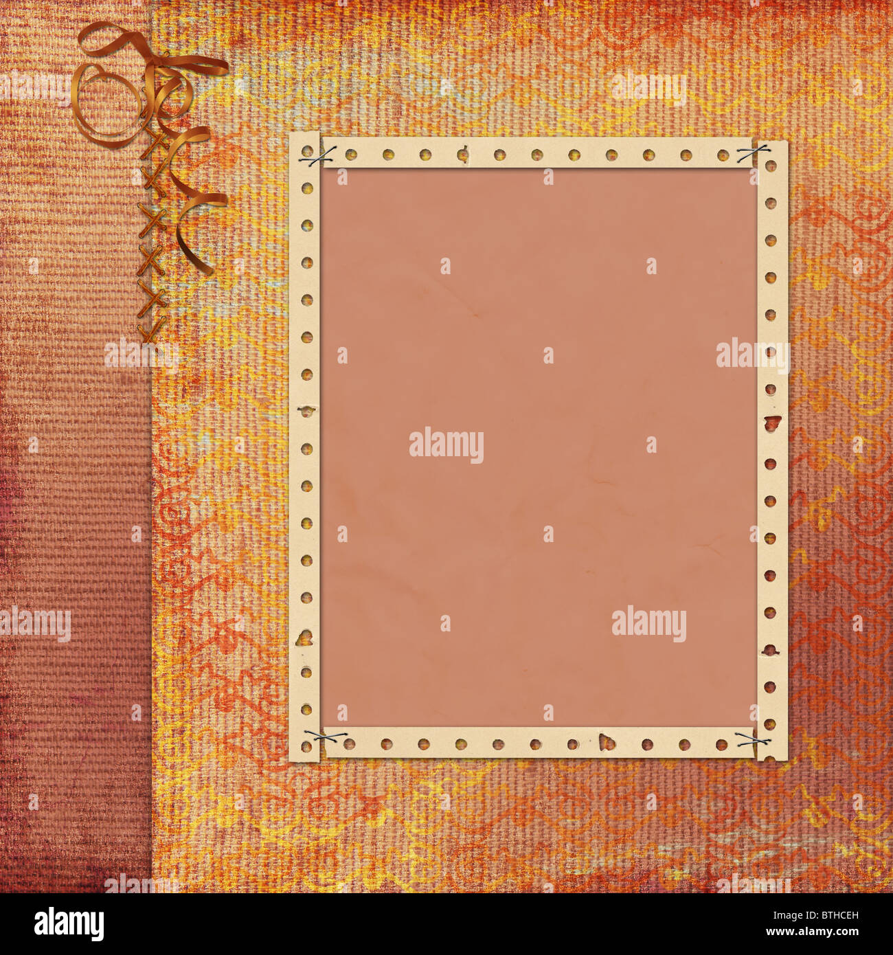 Retro background with decorative frame Stock Photo - Alamy