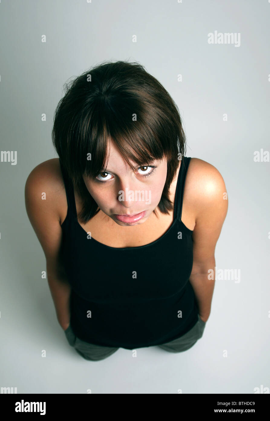 A sulking woman Stock Photo - Alamy