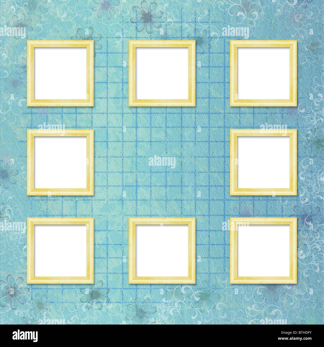Picture-frames on abstract background Stock Photo - Alamy