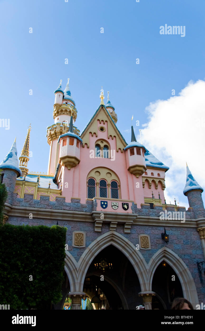Castle at Disneyland Amusement Park, California USA Stock Photo - Alamy