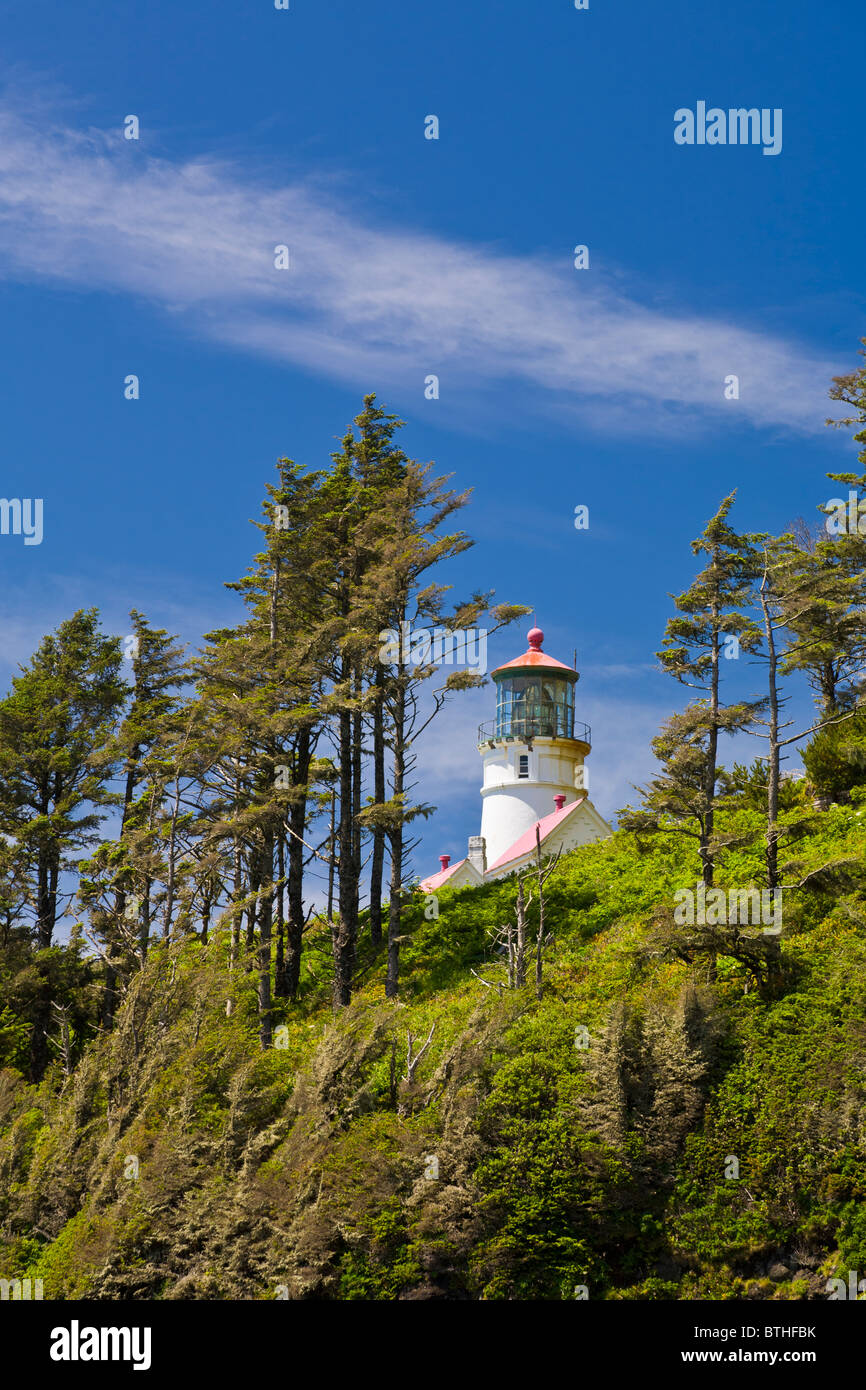 Heceta Head Lighthouse on the Pacific Ocean coast of Oregon Stock Photo ...