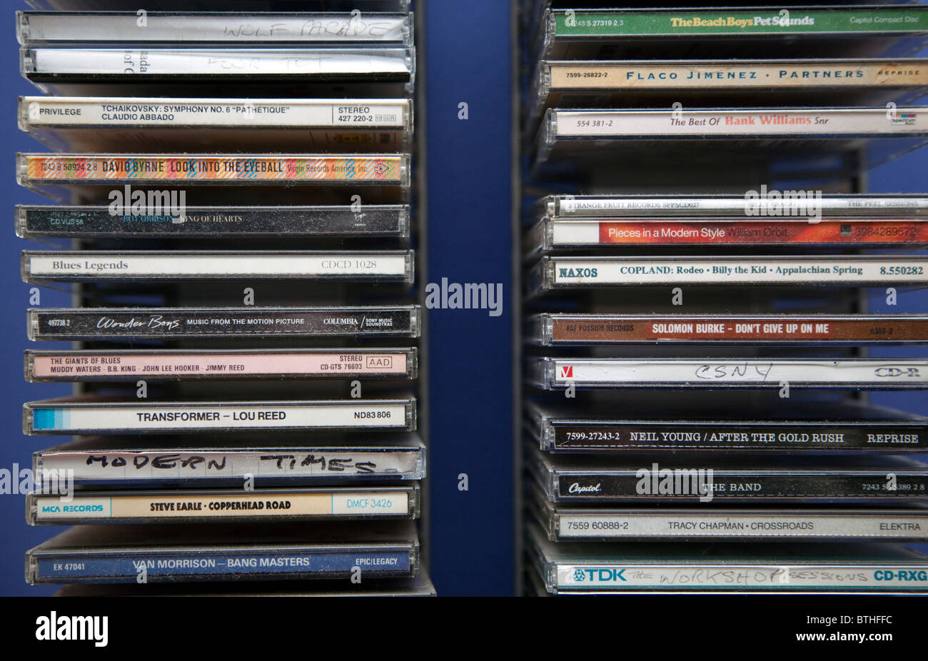 Home music CDs collection, London Stock Photo - Alamy