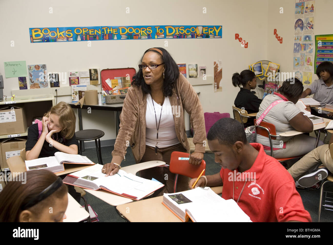 American Literature class at the Detroit Community School an inner city ...